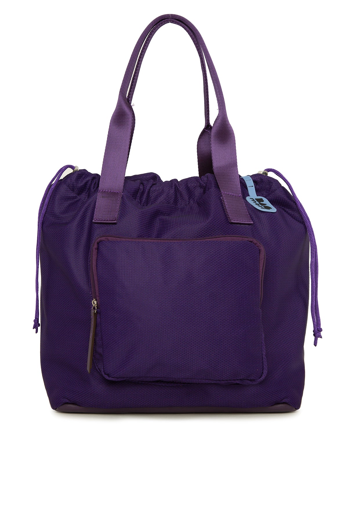 Mor File Detaylı Cepli Kanvas Çanta – Bagmori